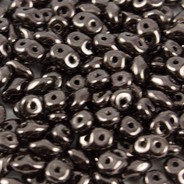 Super Duo Jet Copper 2.5x5mm - Beads Gone Wild