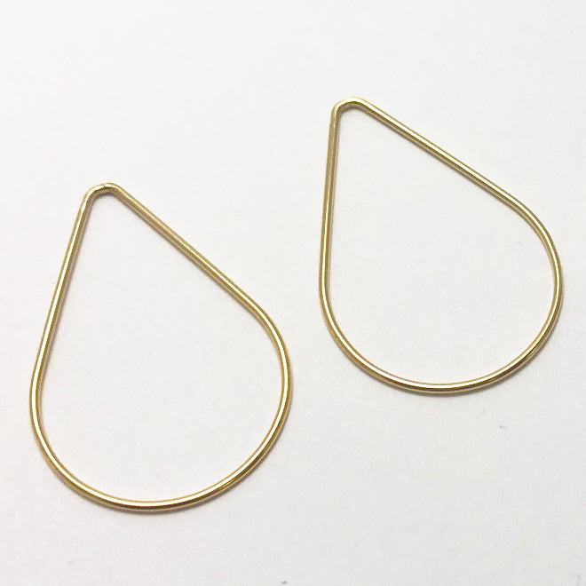 Pear shaped link(2) – Beads Gone Wild LLC